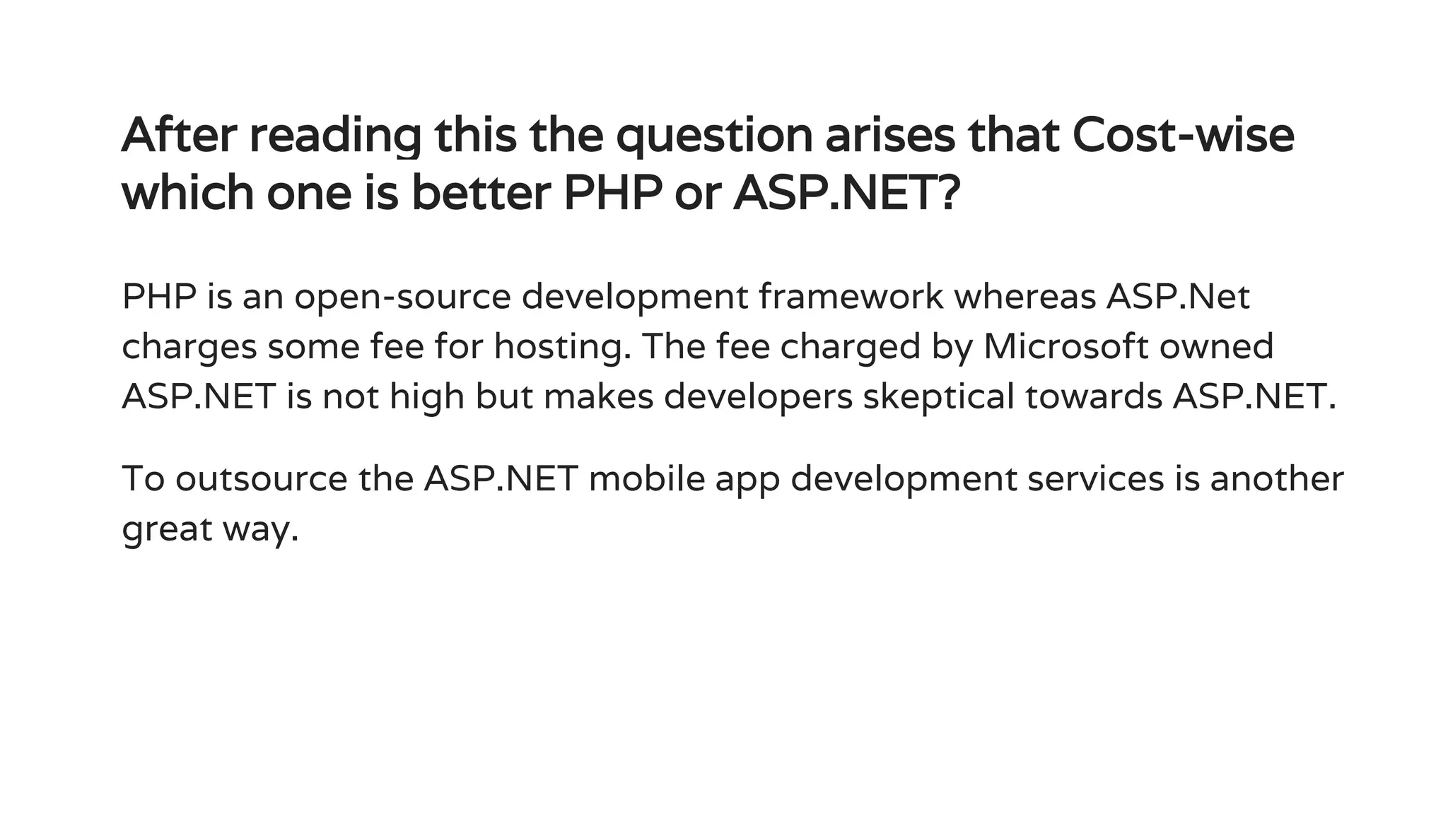 Php Vs Most Valuable Differences To Learn And Select The Best One For Your Next