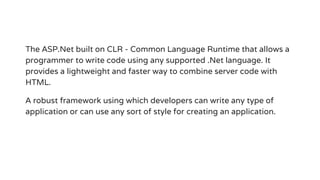 Php vs asp.net most valuable differences to learn and select the best one for your next ...