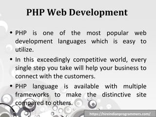 PHP Web Development | PPT