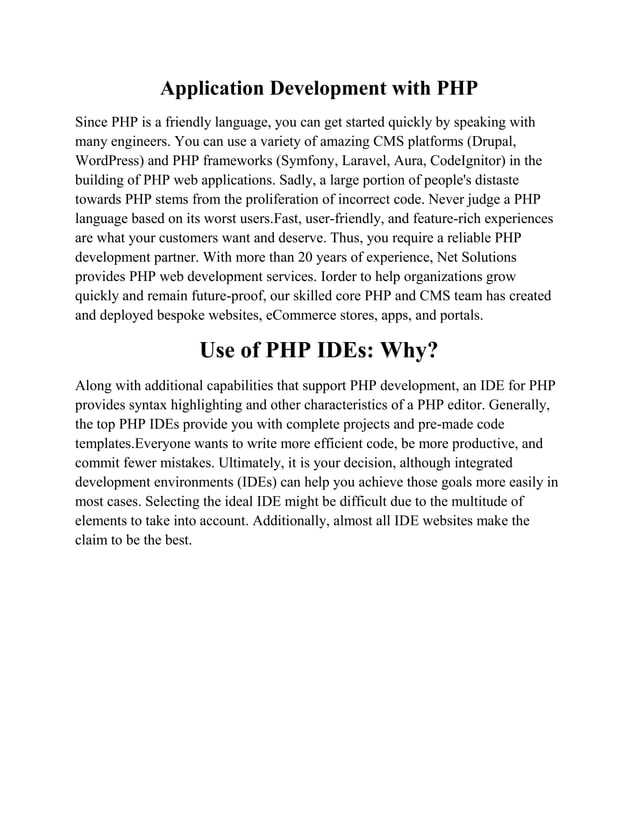 Php Web Development Pdf