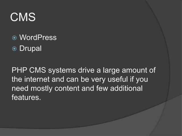 PHP Web Frameworks Introduction | PPTX