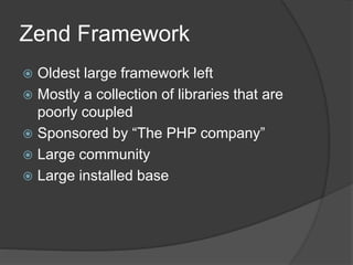Php Web Frameworks Introduction Pptx