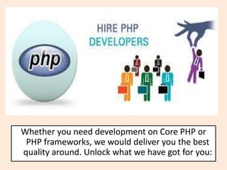 PHP Website Developers | PPT