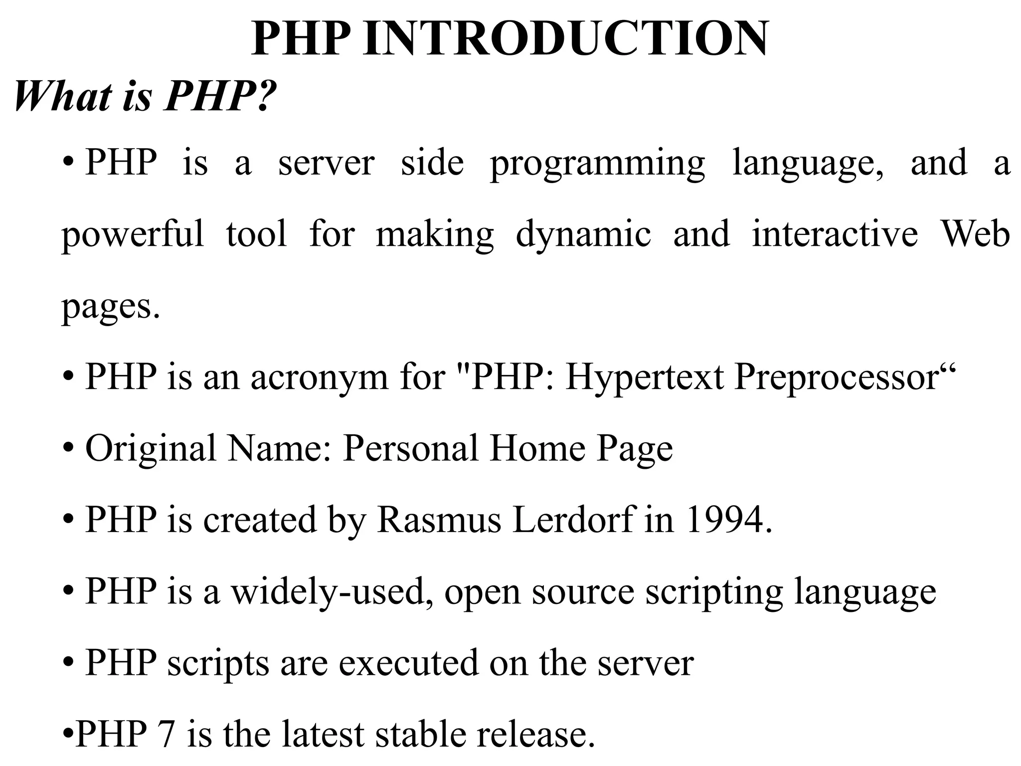 Php With Mysql Ppt Ppt 