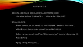 PHP distribuído e paralelo: multithread + stream sockets | PDF | Web Design and HTML | Internet