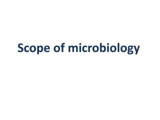 History and Scope of Microbiology | PPTX
