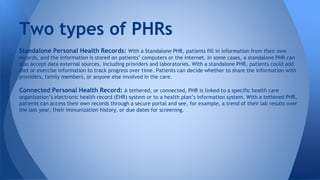 Personal Health Records | PPT