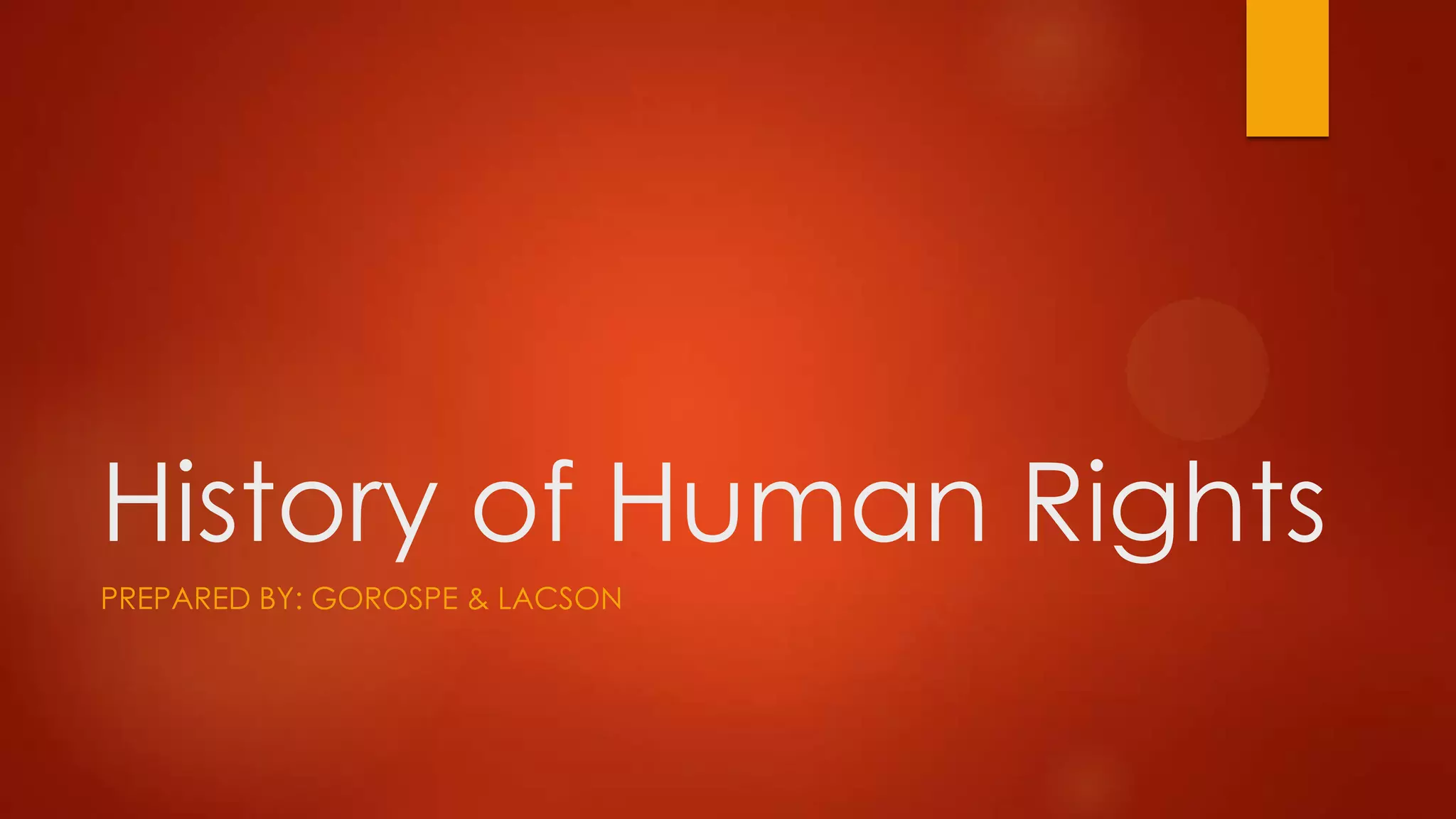 History of Human Rights | PPTX