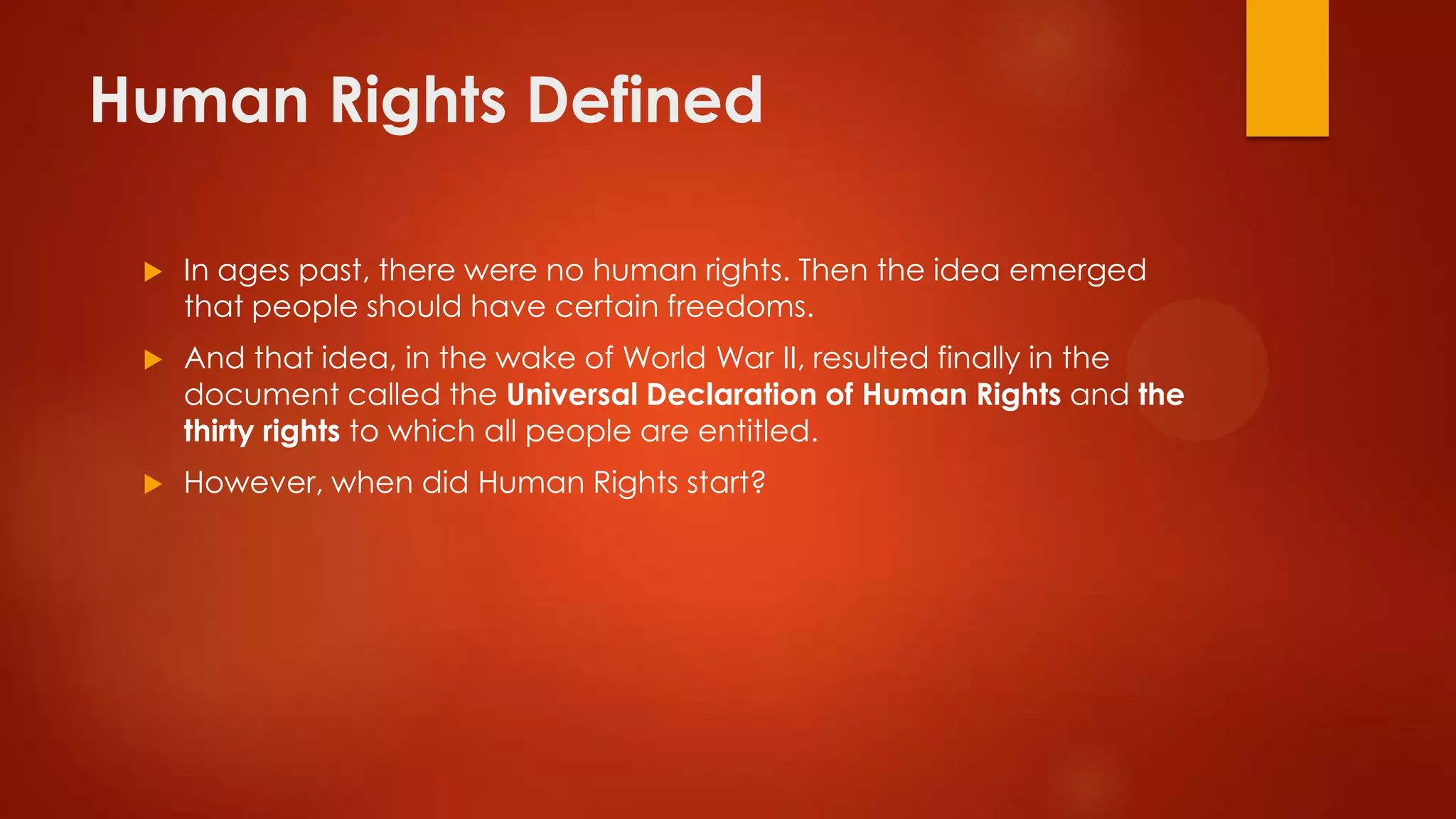 History of Human Rights | PPTX