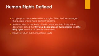 History of Human Rights | PPTX