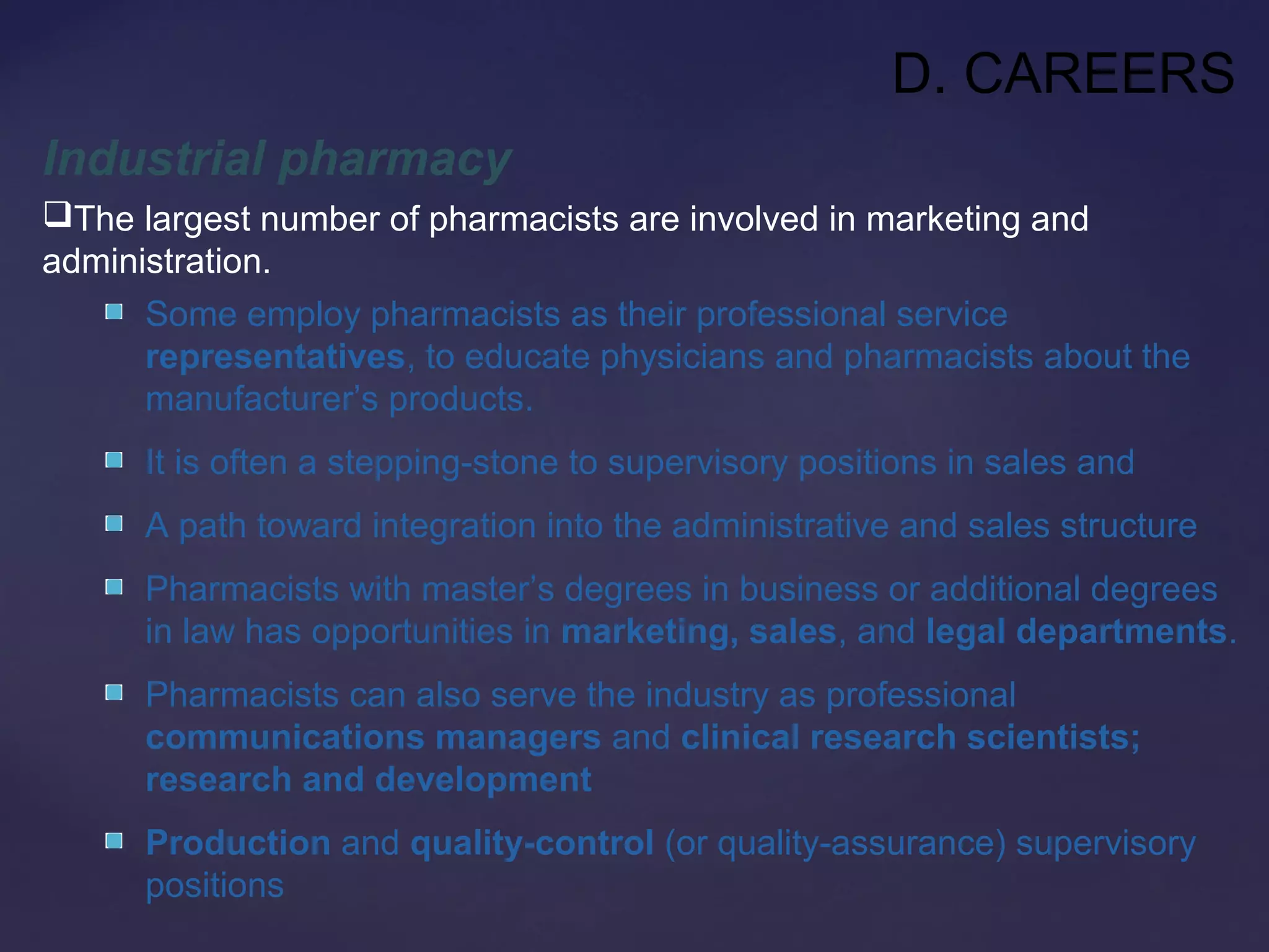 Scope of Pharmacy/ Career in Pharmacy | PPT