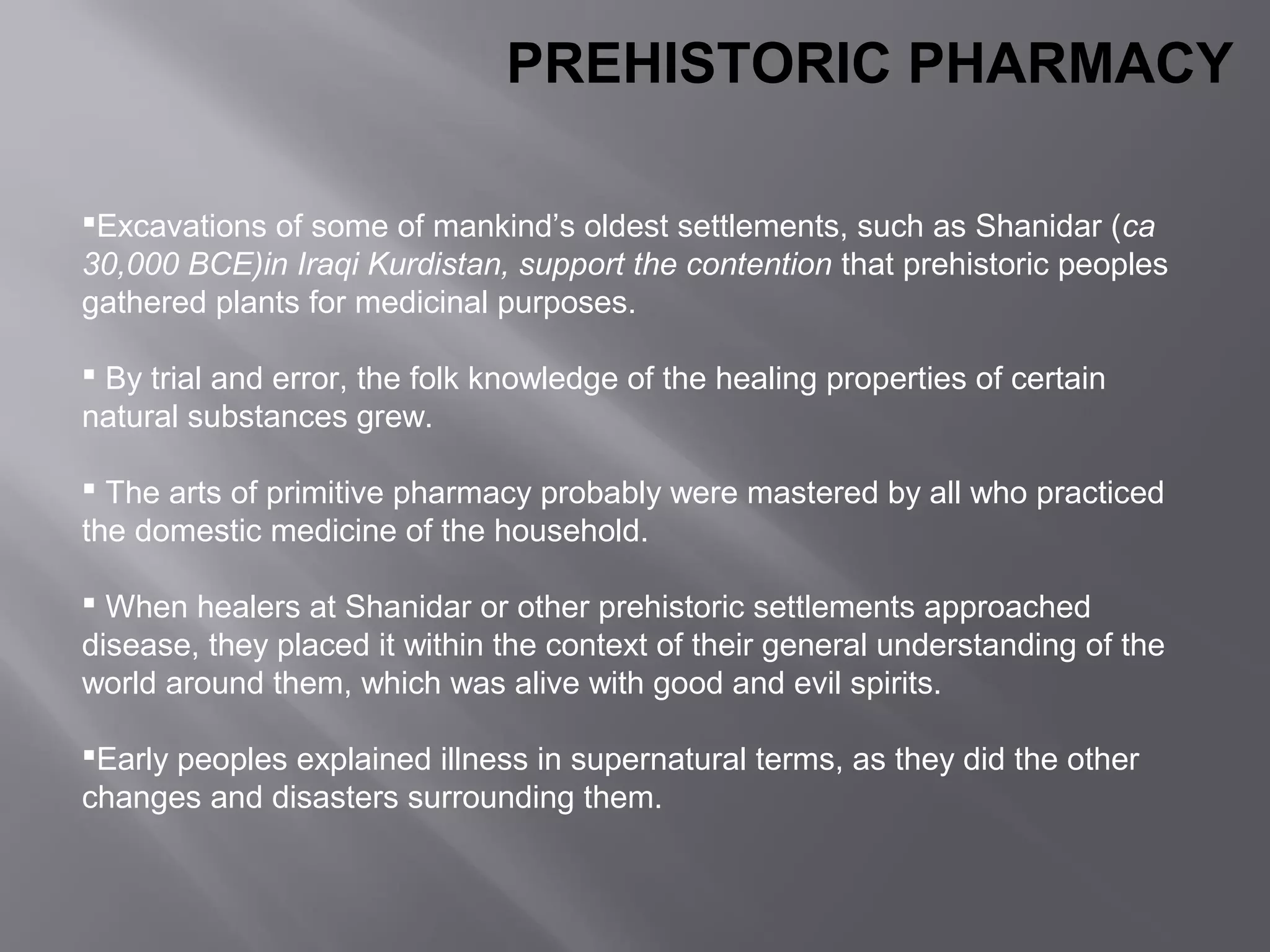 Evolution of Pharmacy/History of Pharmacy | PPT