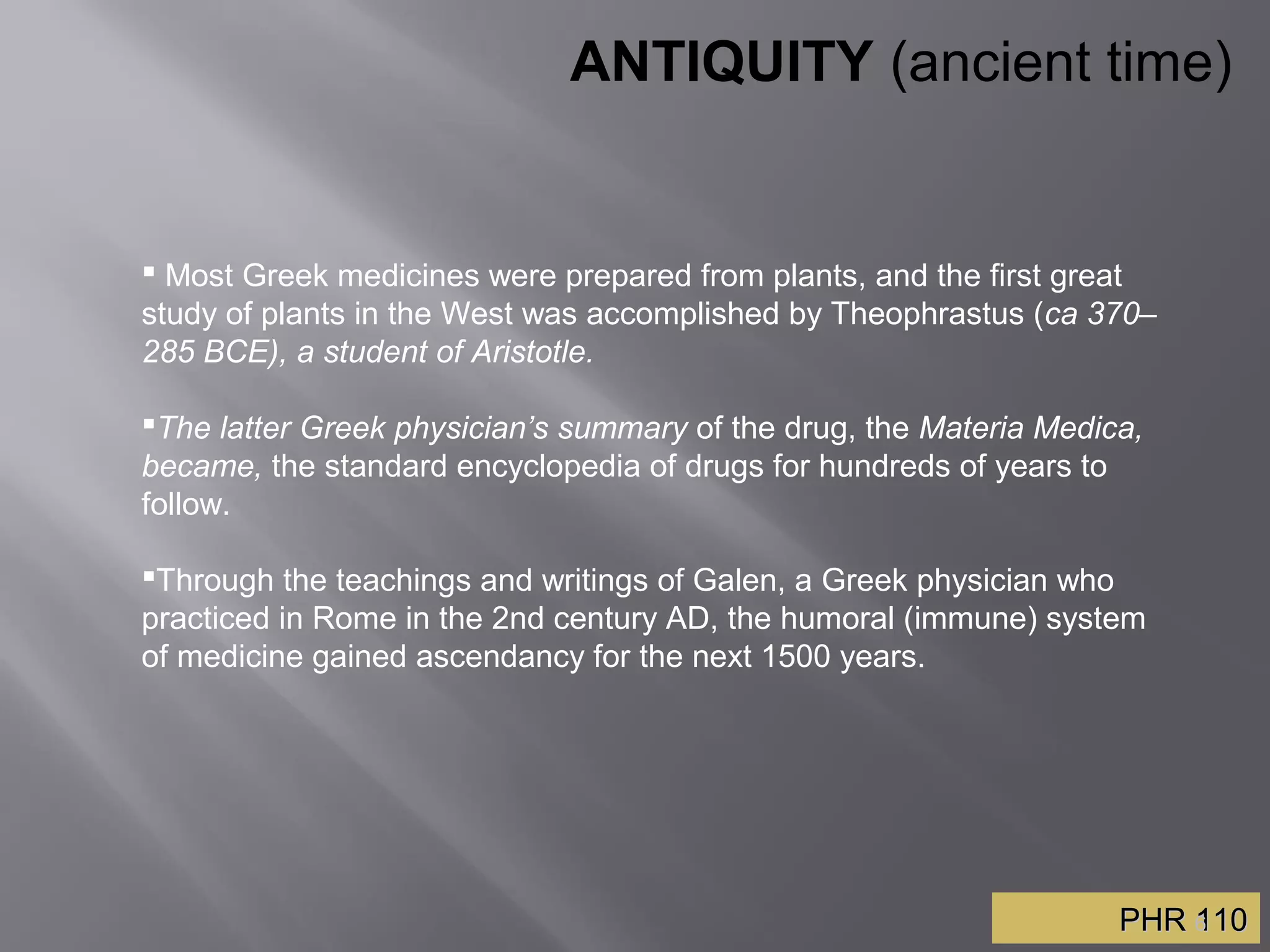 Evolution of Pharmacy/History of Pharmacy | PPT