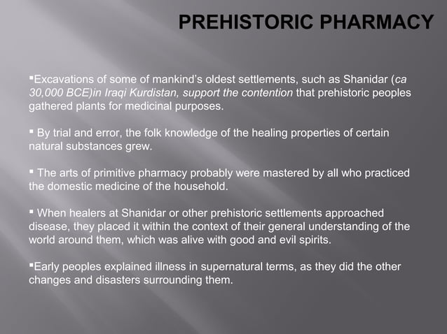 Evolution of Pharmacy/History of Pharmacy | PPT