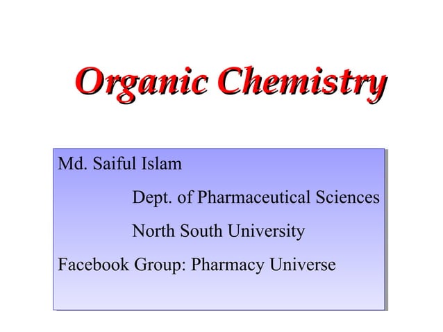 Organic Chemistry Introduction and Orbital Design | PPT | Chemistry ...