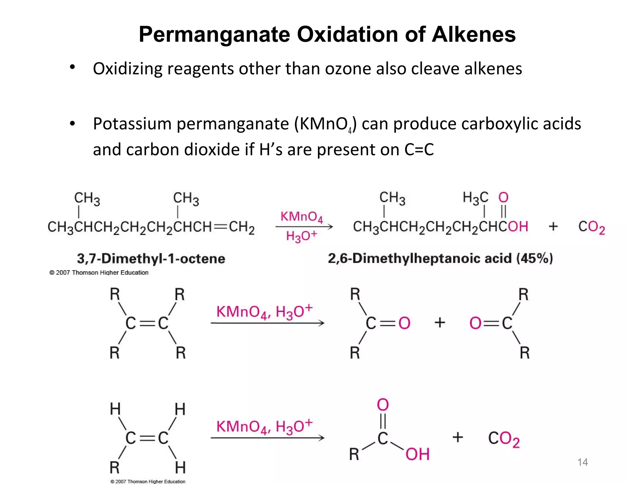 Alkenes: Reactions and Synthesis | PPT