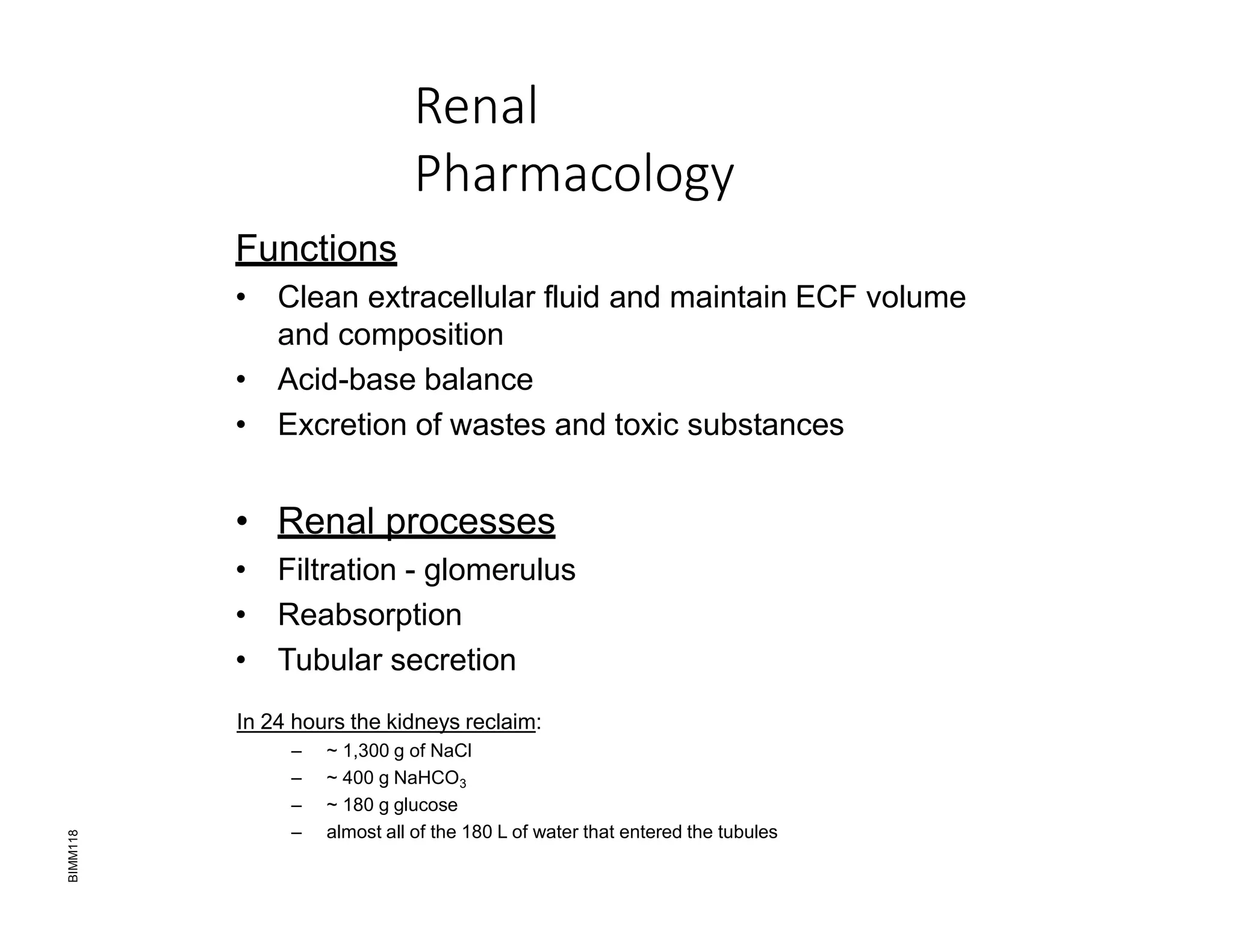 Renal Pharmacology ( Diuretics) | PPTX