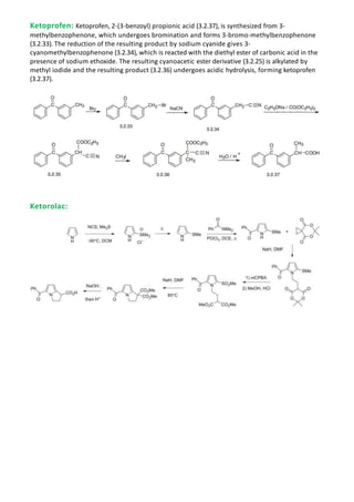 Synthesis of Naproxen, Ketoprofen, Ketorolac, Diclofenac and Ibuprofen ...