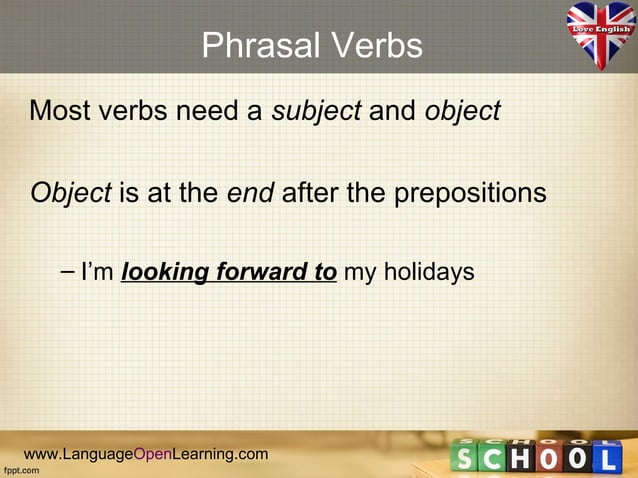 English Grammar - Phrasal verbs | PPT