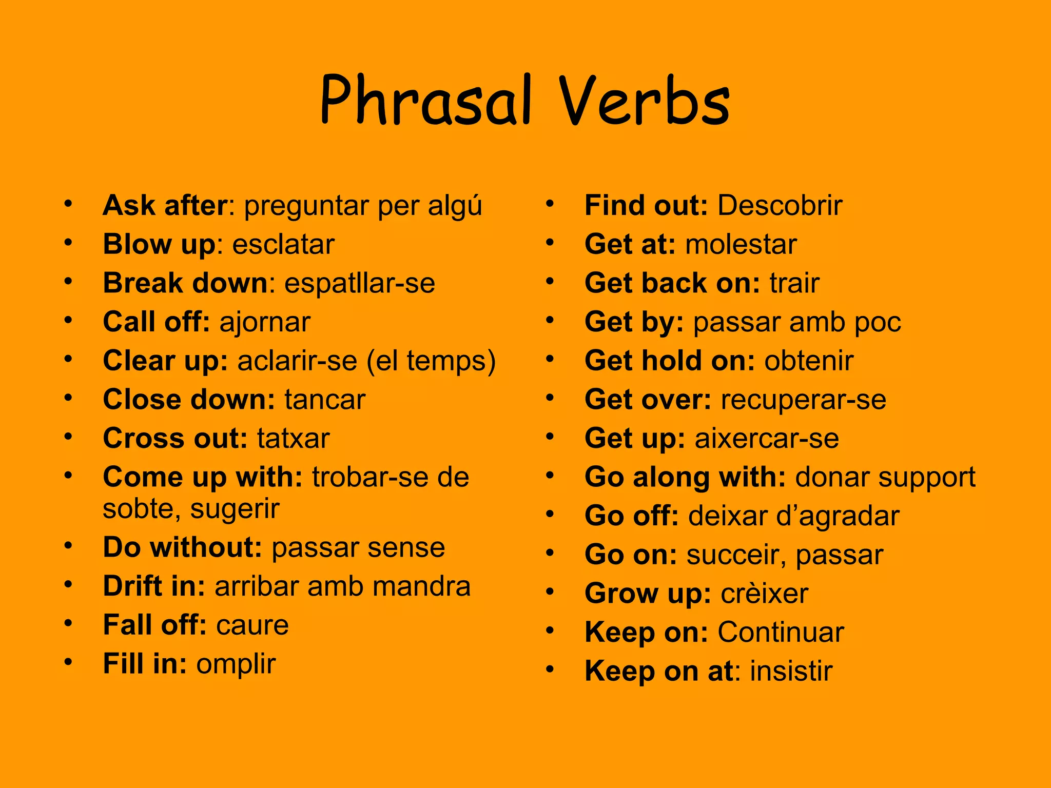 PHRASAL VERBS | PPT