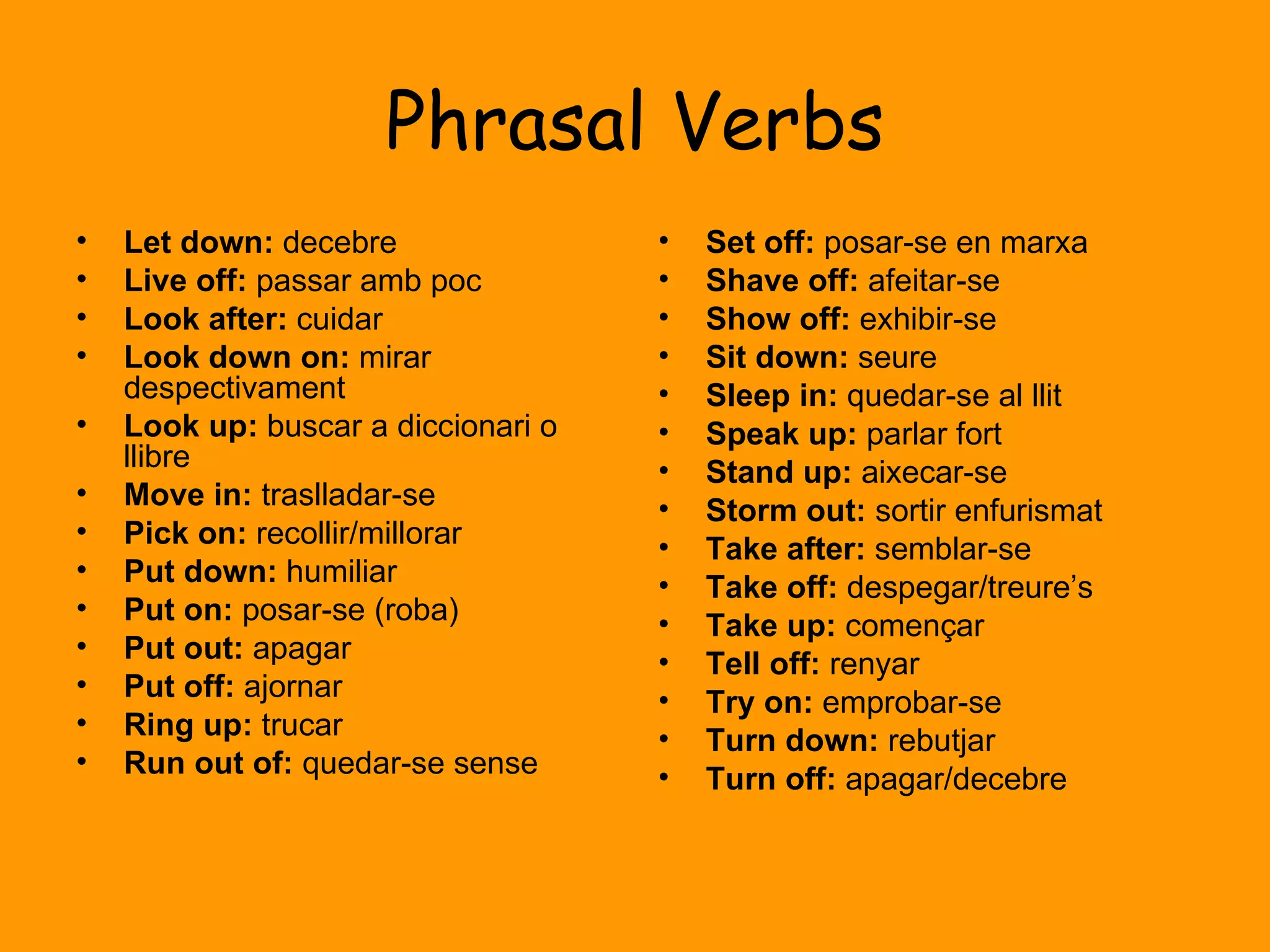 PHRASAL VERBS | PPT