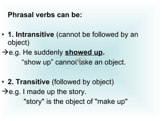 Phrasal verbs.voz