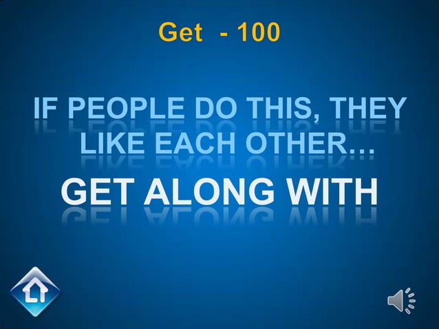 Phrasal jeopardy | PPTX