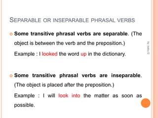 Phrasal verb | PPTX