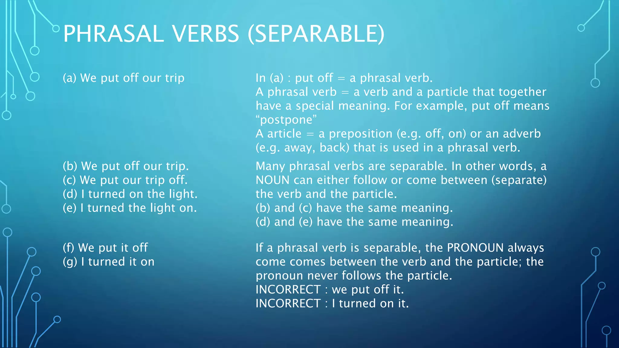 Phrasal verb[1] | PPT
