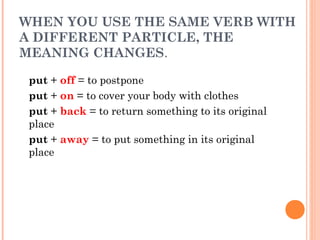 Phrasal verb 2018[1] | PPT