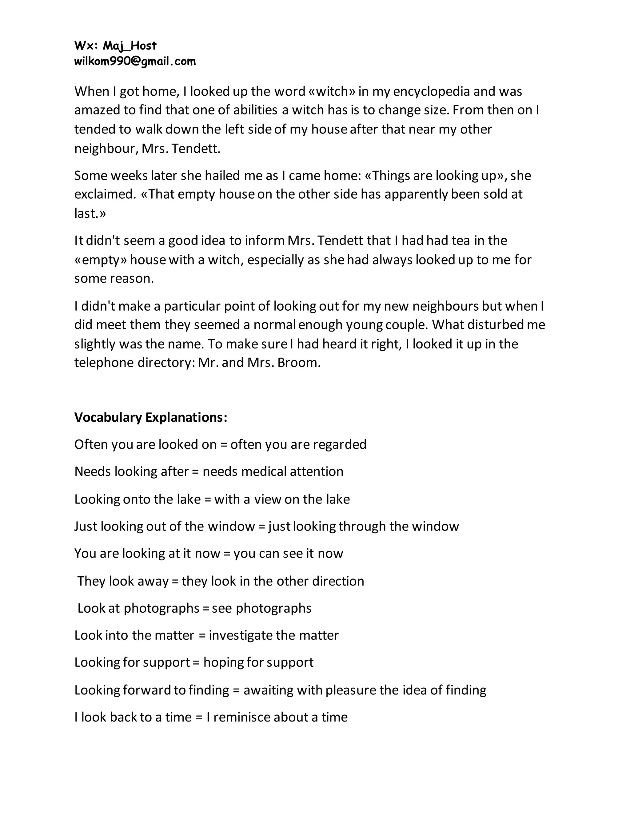 Phrasal verbs , look out! | PDF