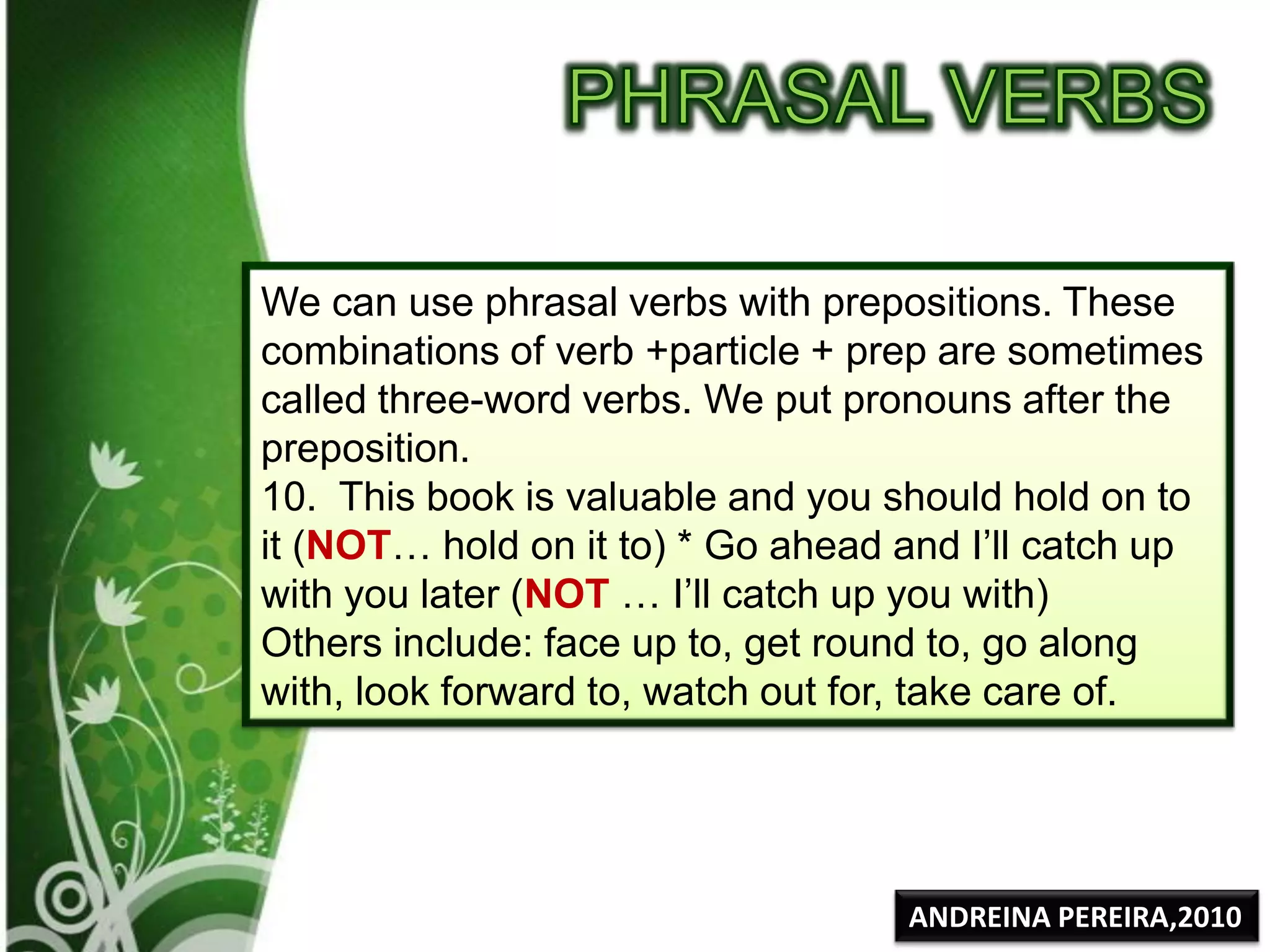 Phrasal verbs | PPTX
