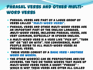 Phrasal verbs | PPT