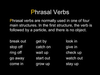 Phrasal verbs | PPT