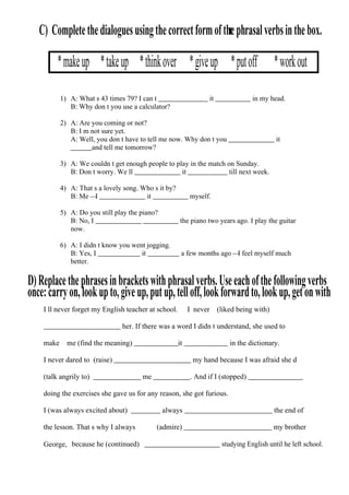 Phrasalverbs | PDF