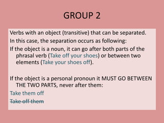 Phrasal verbs NEF INTERMEDIATE PLUS | PPT