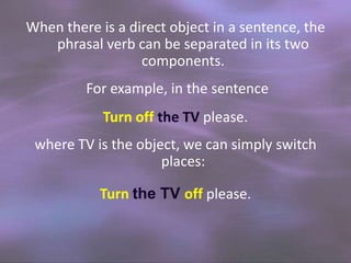 Phrasal verbs | PPT