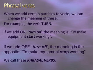 Phrasal verbs | PPT