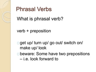 Phrasal verbs by Sebastian Krajewski | PPTX
