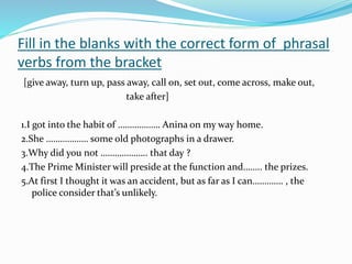 Phrasal verbs | PPTX