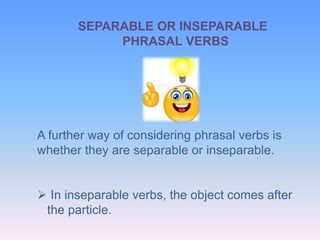 phrasal verbs, | PPTX