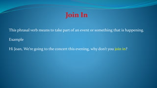 Phrasal verbs | PPTX