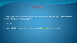 Phrasal verbs | PPTX