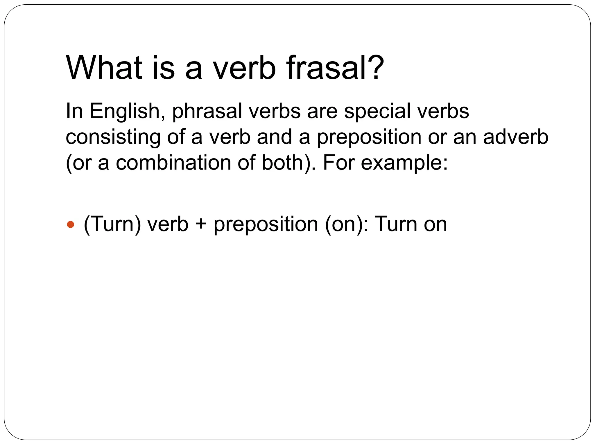 Phrasal verbs | PPTX