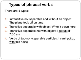 Phrasal verbs | PPTX