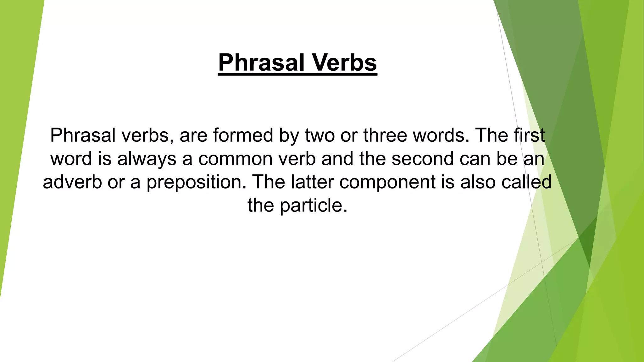 Phrasal verbs | PPTX