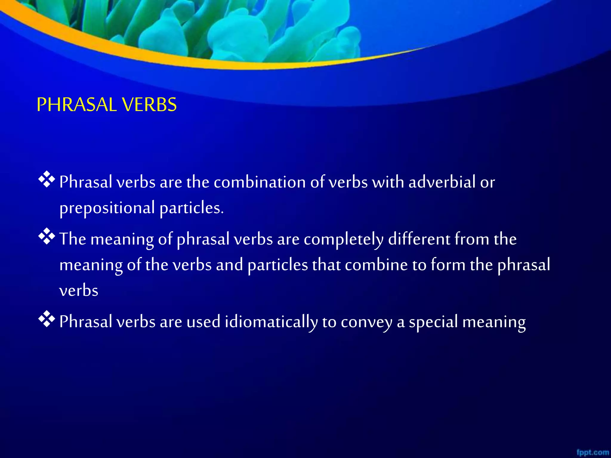 Phrasal verbs | PPTX