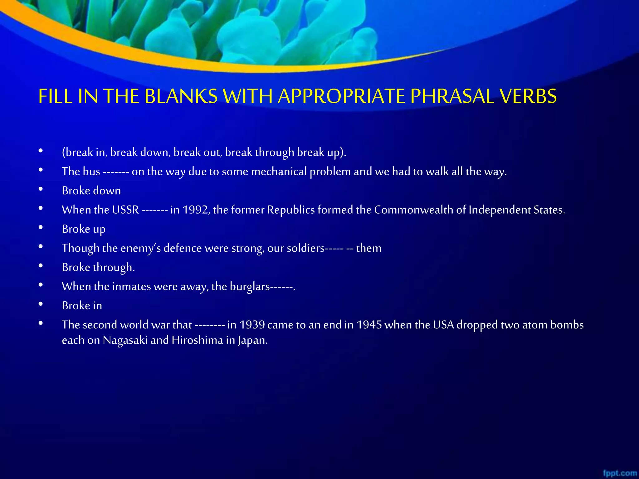 Phrasal verbs | PPTX