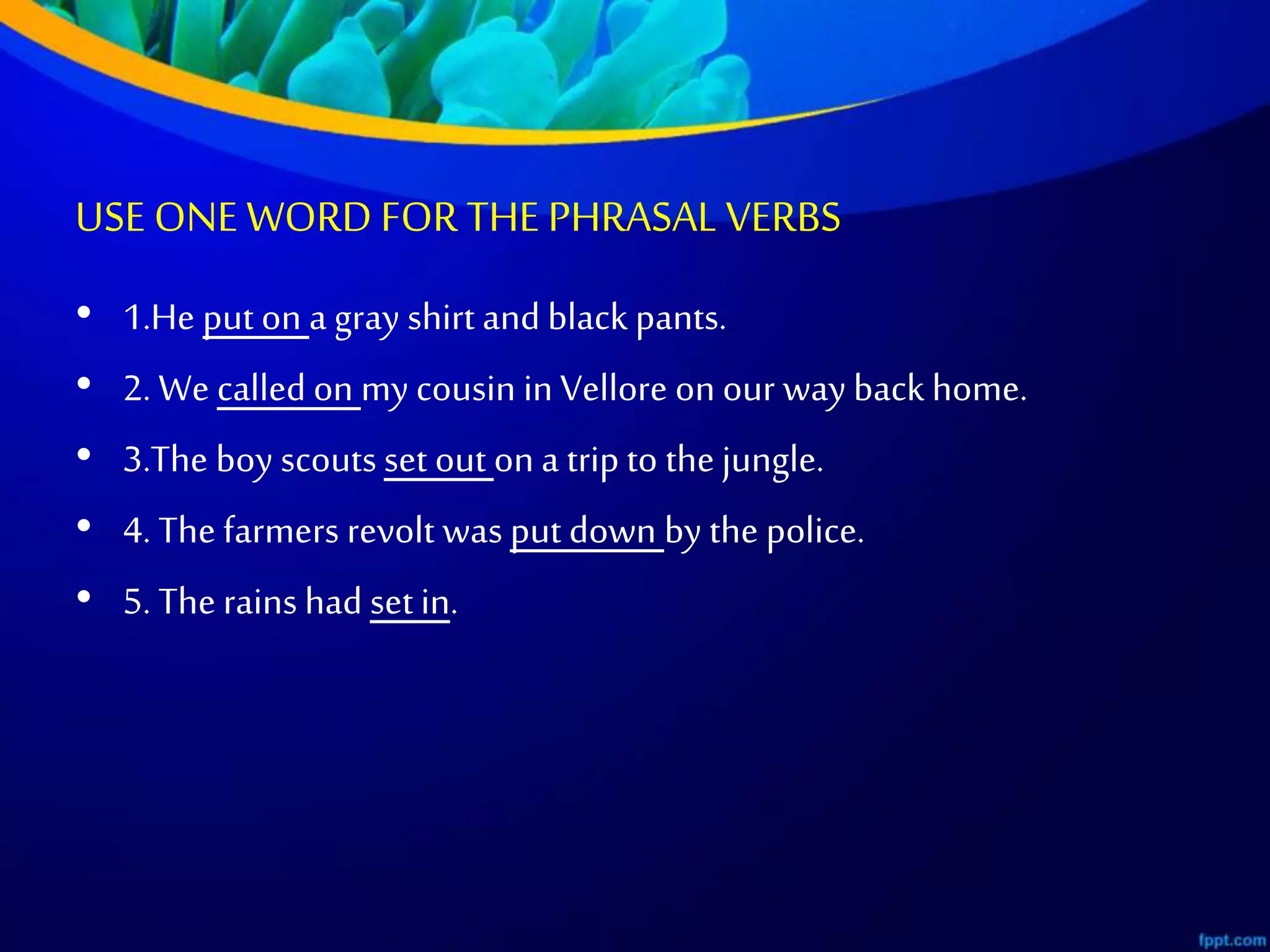 Phrasal verbs | PPTX
