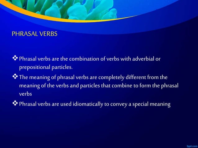 Phrasal verbs | PPTX